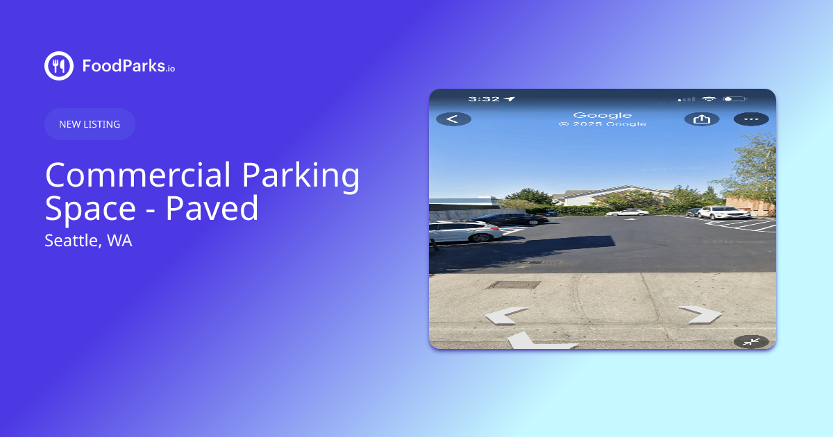 Commercial Parking Space - Paved in Seattle, Washington - Food Truck ...