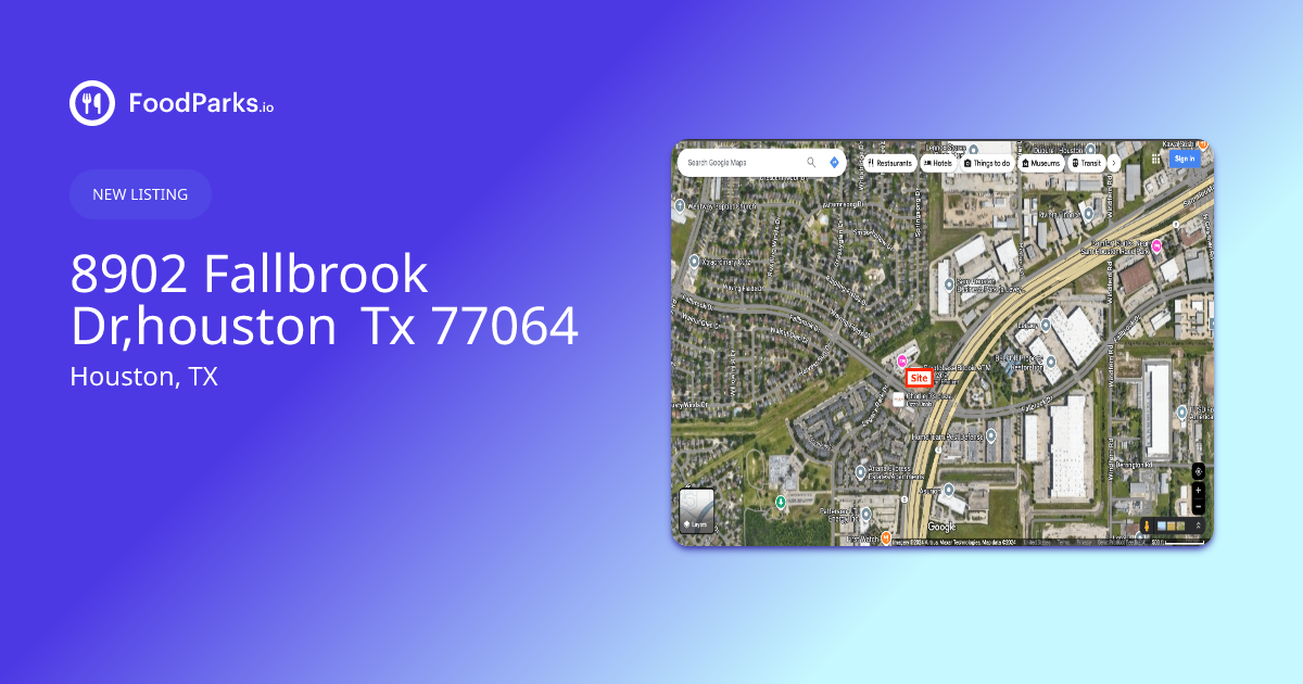 8902 Fallbrook Dr,houston Tx 77064 in Houston, Texas - Food Truck Space ...
