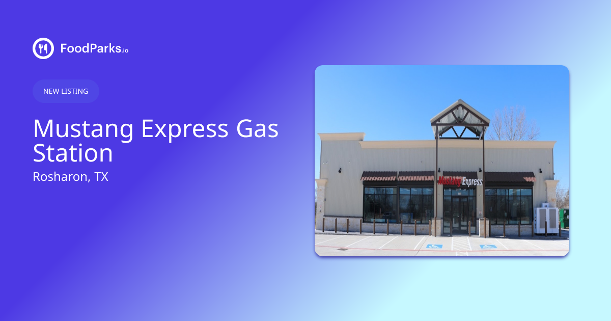 Mustang Express Gas Station in Rosharon, Texas - Food Truck Space for ...