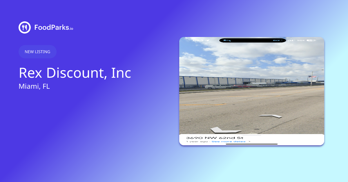 Rex Discount, Inc in Miami, Florida - Food Truck Space for Rent ...