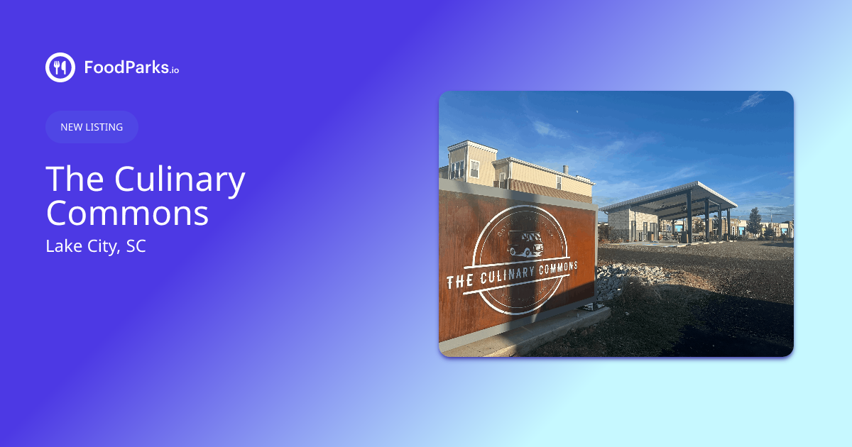 The Culinary Commons in Lake City, South Carolina - Food Truck Space ...